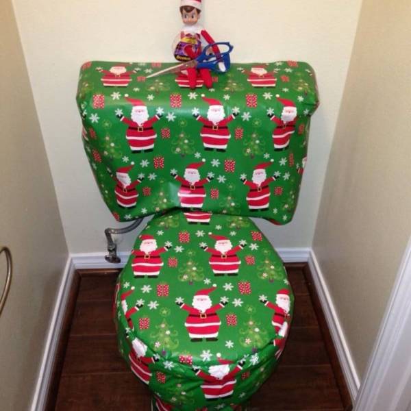 Top 10 Mischievous Elf on The Shelf Bathroom Ideas | Big Bathroom ...